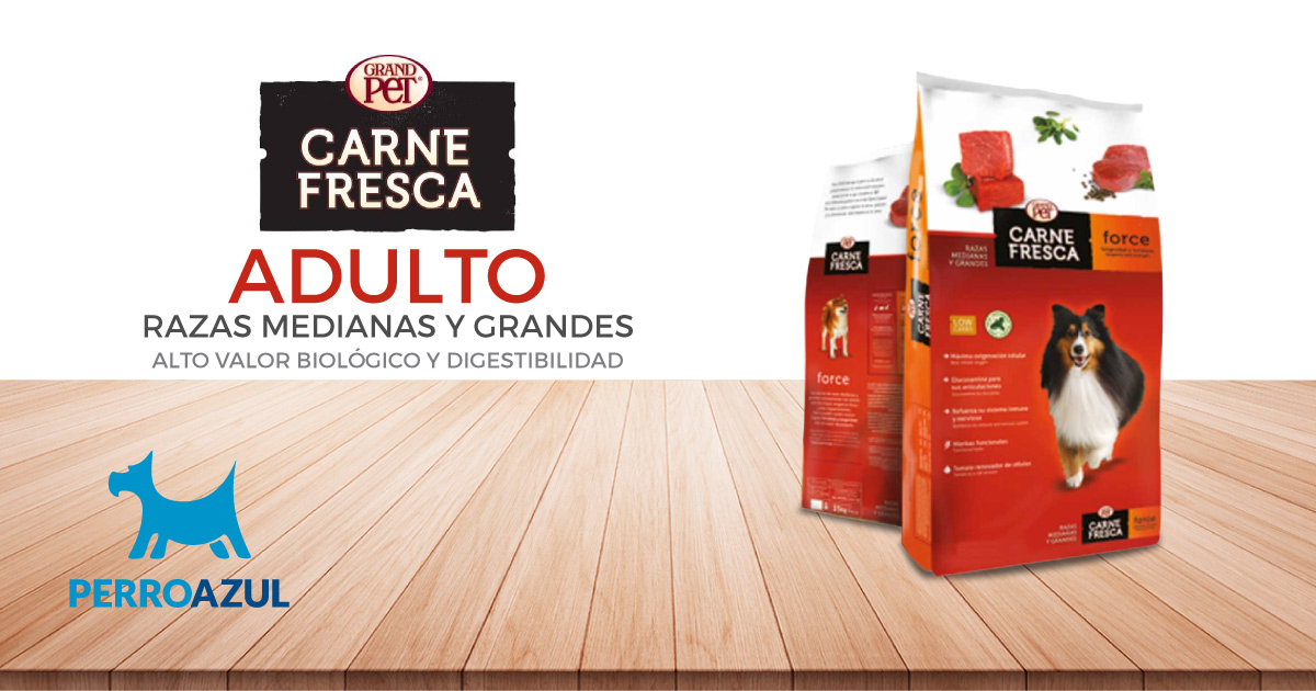 Carne Fresca Froce Adulto Razas Medianas y Grandes 20kg | El Perro Azul